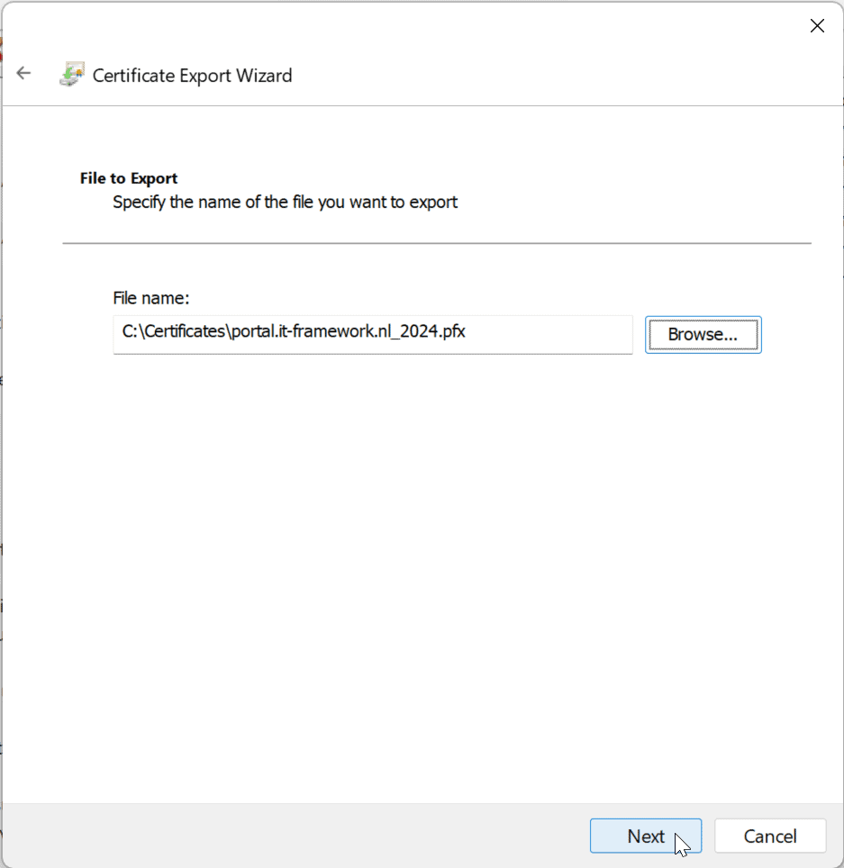 HowTo – Windows – Export certificate (pfx) | John Billekens